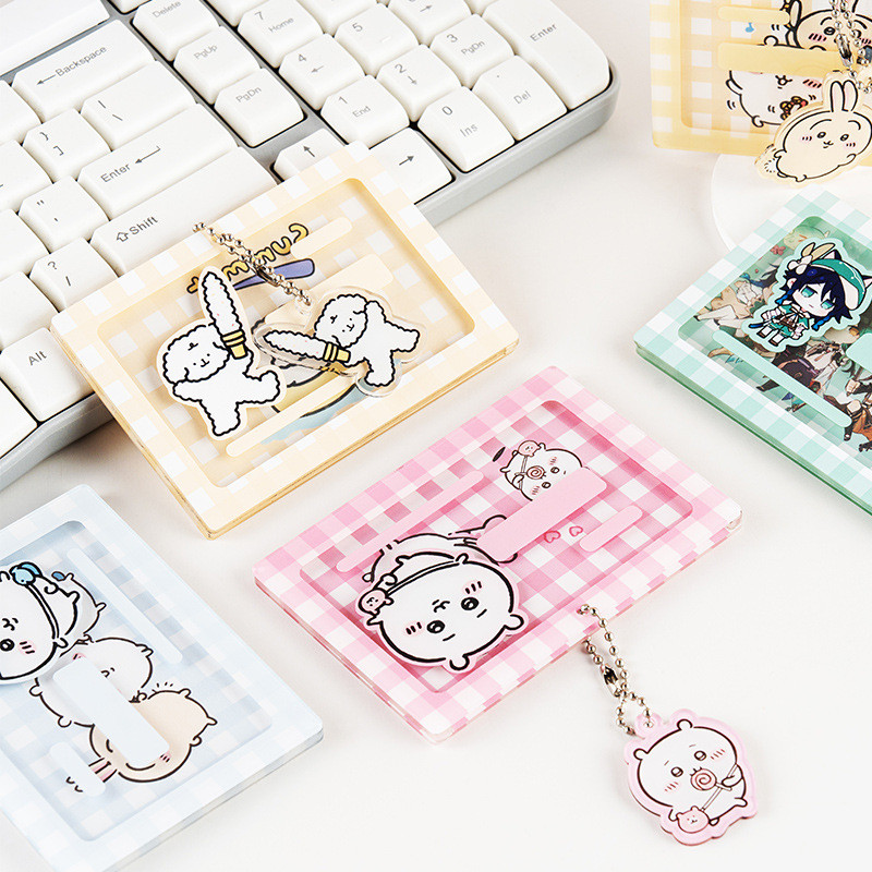 Chiikawa chiikawa chiikawa Acrylic ID Card Holder Cute Student High ...