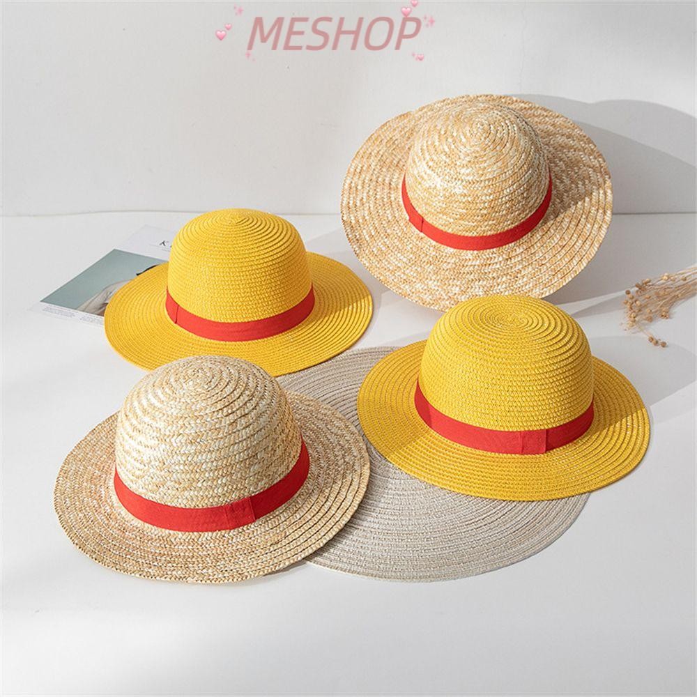 ME-BEAUTY Luffy Straw Hat Travel Leisure Big Brim Men Women Fedora ...