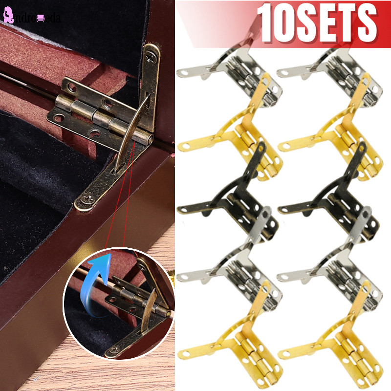10Sets Universal Jewelry Gift Box Support Spring Hinges L Shape Type 90 ...