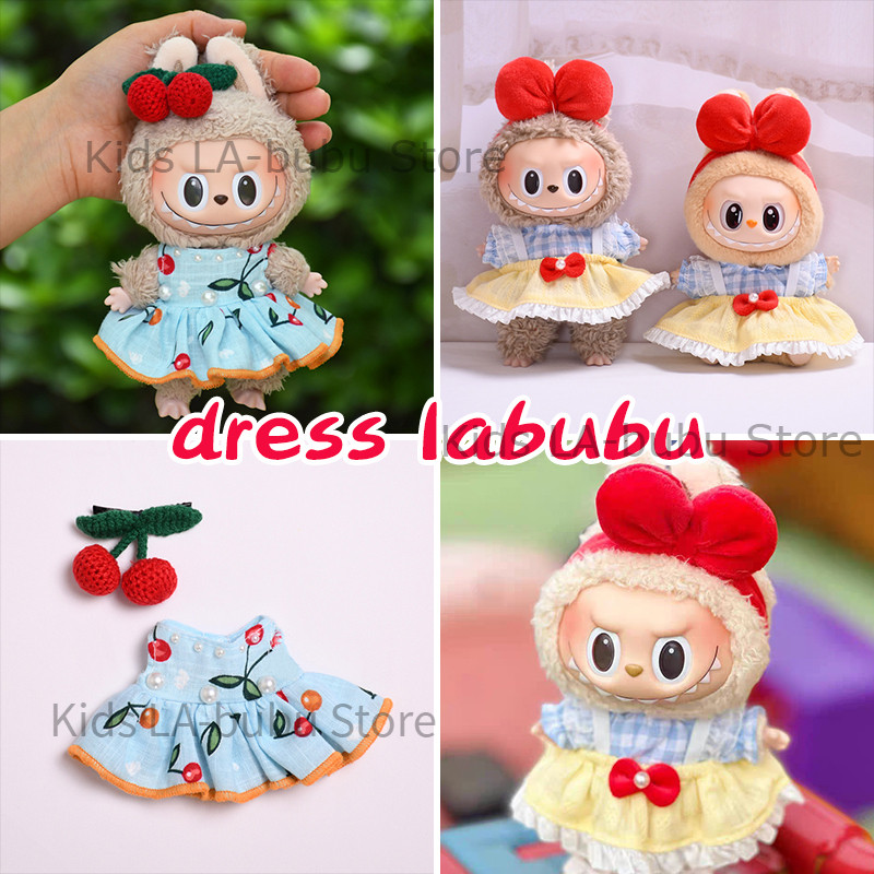 Pop Mart Labubu Doll Dress Doll 17cm & 15cm Labubu Doll Clothes ...