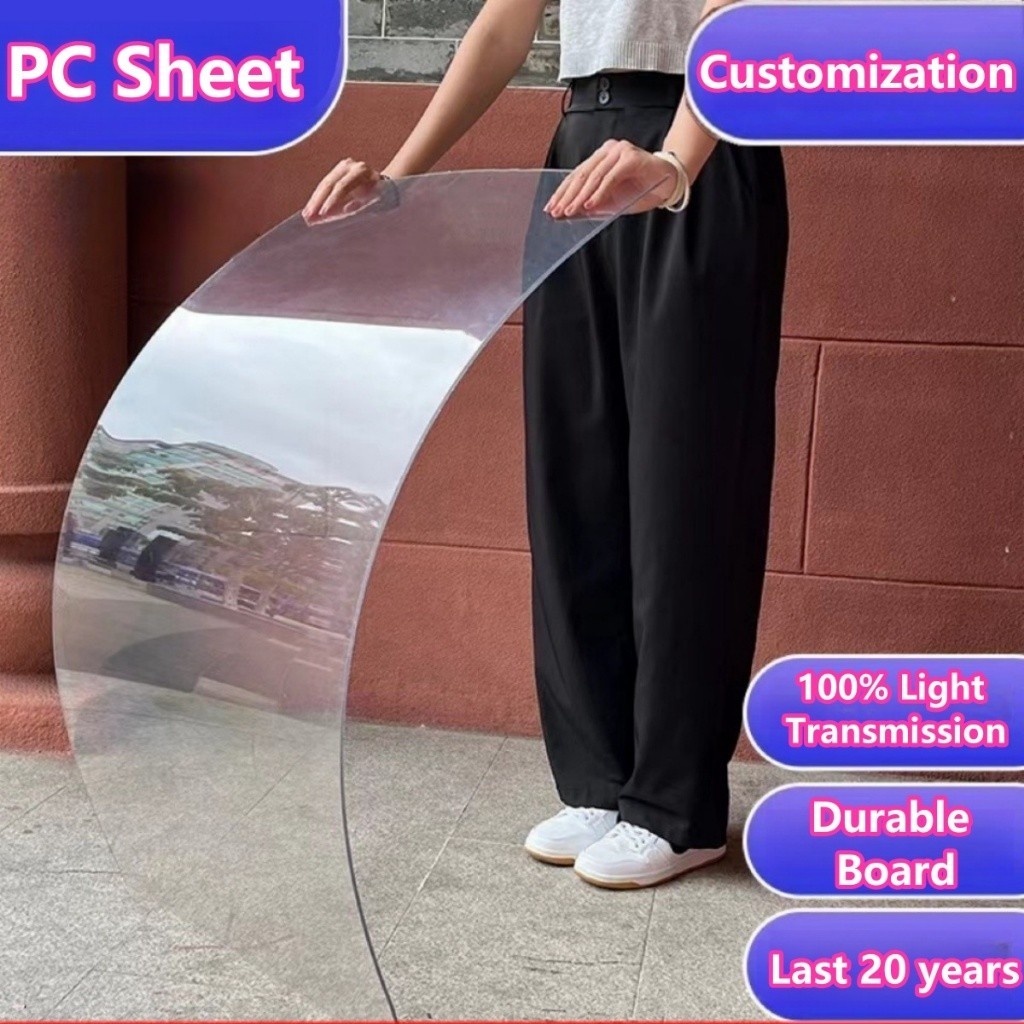 1mm/2mm Atap Cerah Lutsinar Rata Polycarbonate / Pc Flat Transparent ...