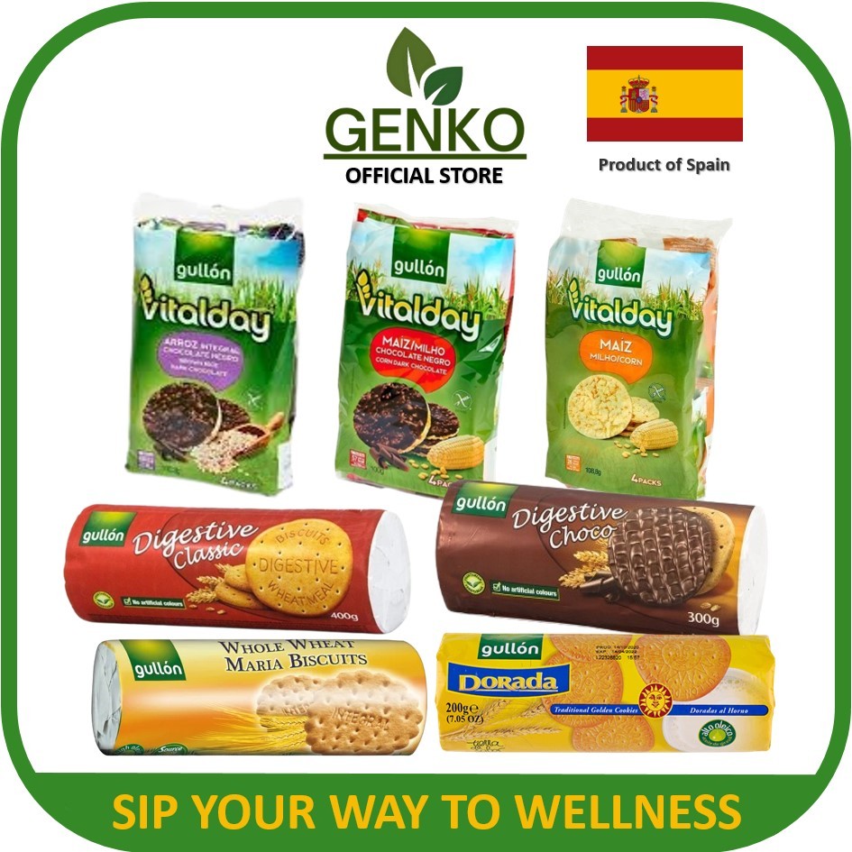 GULLON Biscuits Roll 200-400gm | GULLON Rice Cakes VITALDAY 4packs ...