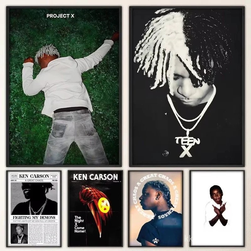 Ken Carson Rapper Poster Prints Poster Wall Painting Bedroom Living ...