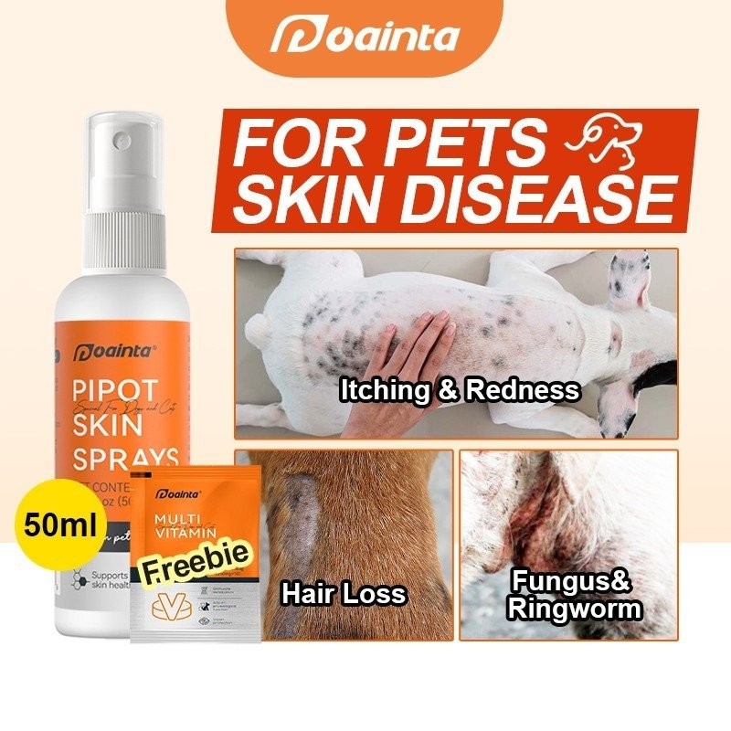 PUAINTA Antifungal Pipot Skin Spray for Dogs and Cats Skin Disease ...