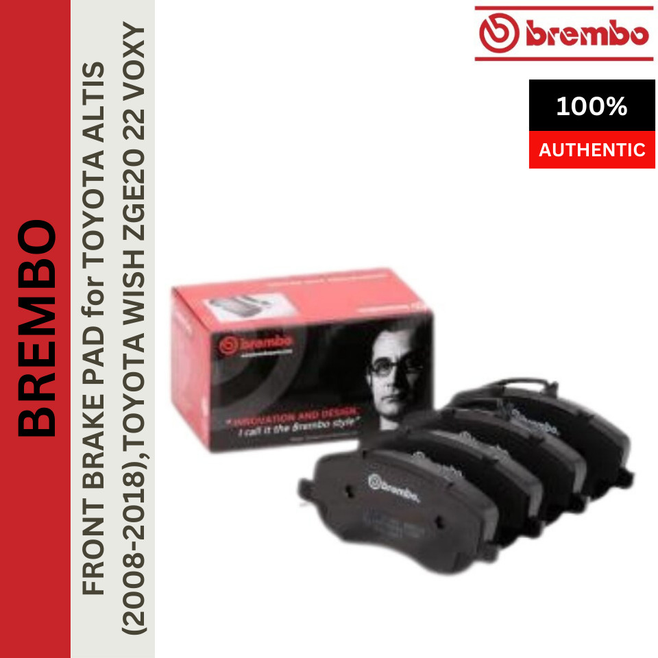GENUINE BREMBO FRONT BRAKE PAD for TOYOTA ALTIS (2008-2018),TOYOTA WISH ...