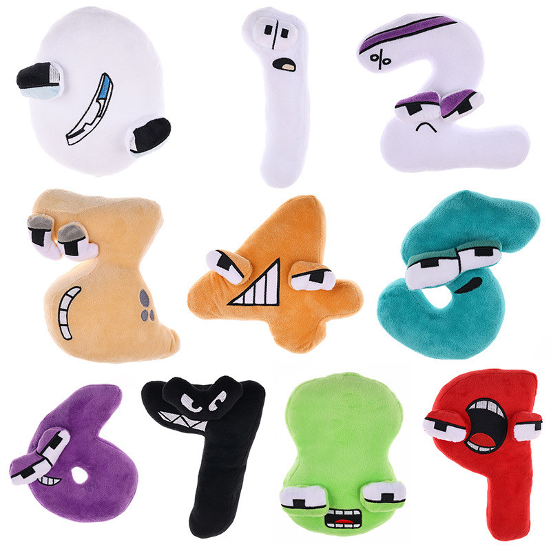 Alphabet Lore Plush Toy Number Legend Series Number Doll Early ...