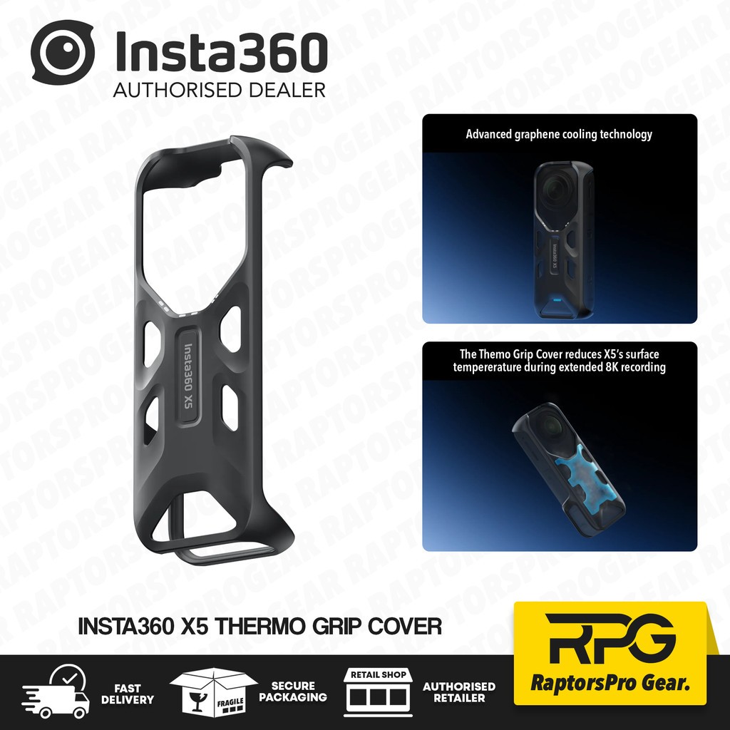 Insta360 X5 Thermo Grip Cover (Advanced Graphene Cooling Technology ...
