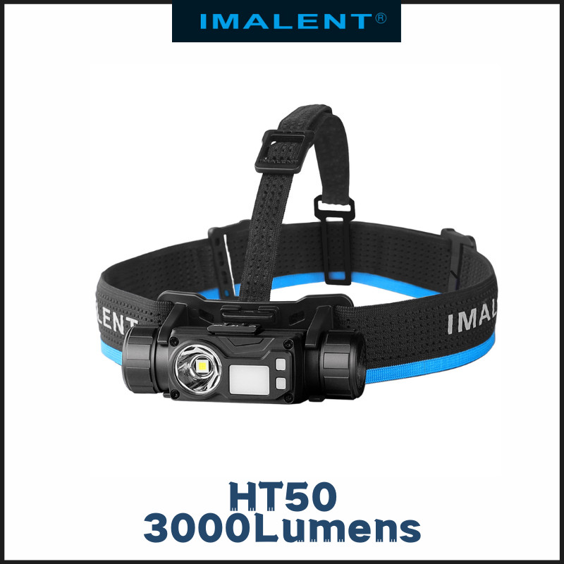 Imalent HT50 3000Lumens Rechargeable Compact LED Dual light Source ...