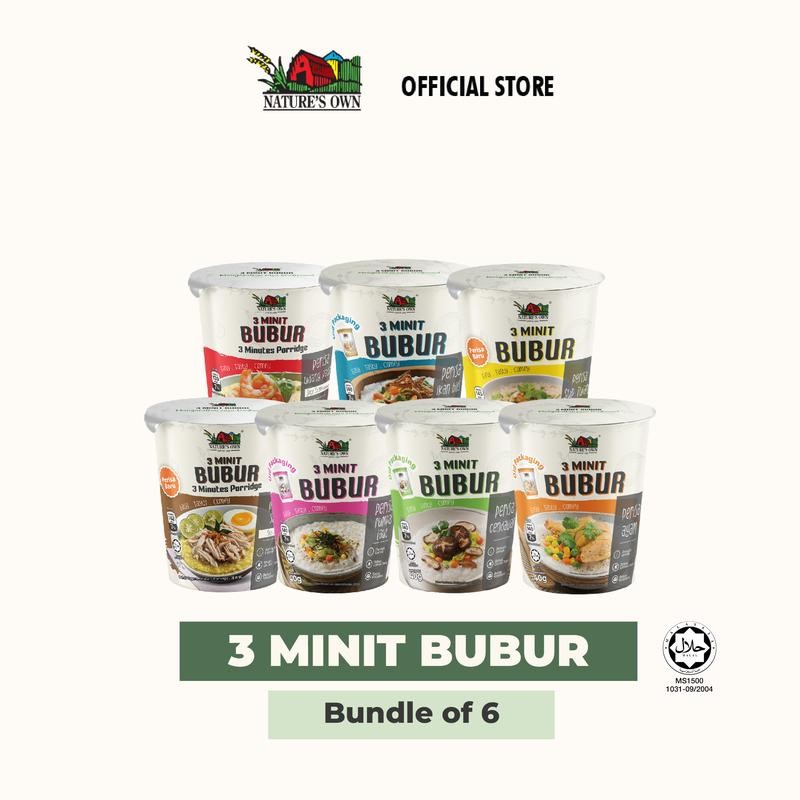 Nature’s Own Bubur Nasi Segera - of 6 | Shopee Malaysia