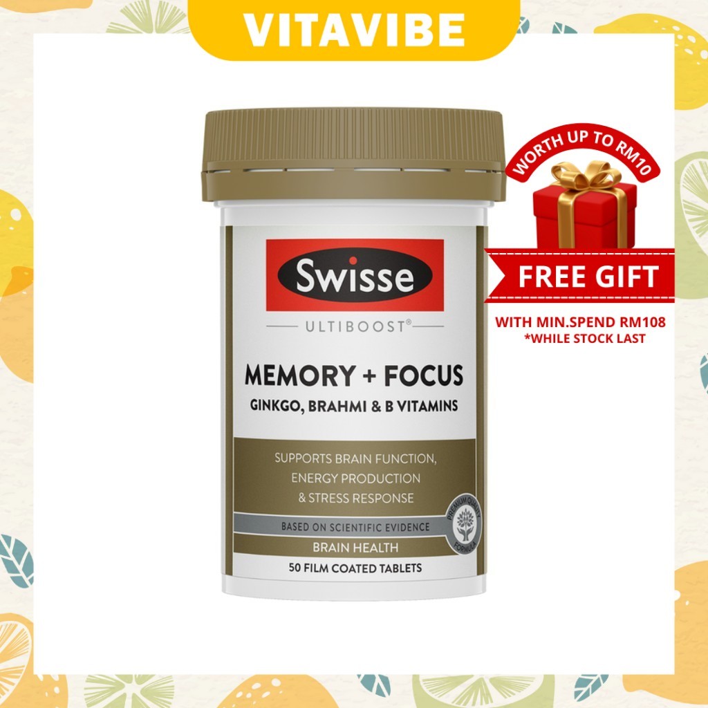 Swisse Ultiboost Memory + Focus (50 Tablets) | Shopee Malaysia