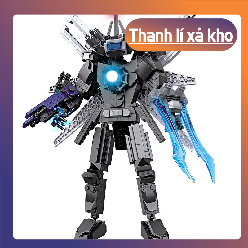 (Offer) 528 Piece Titanium Bricks Camera Man Set Compatible Skibidi ...