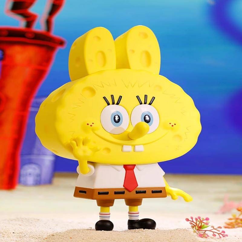 Popmart Labubu SpongeBob SquarePants Figure Toy Doll Cute Gift | Shopee ...