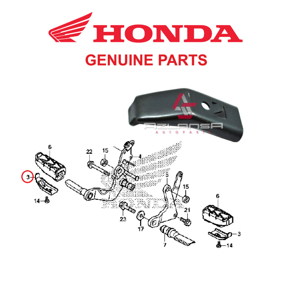 Plate Step Lower ( 50619-K56-N00 ) RS150R V1 V2 V3 💯 Honda Original ...