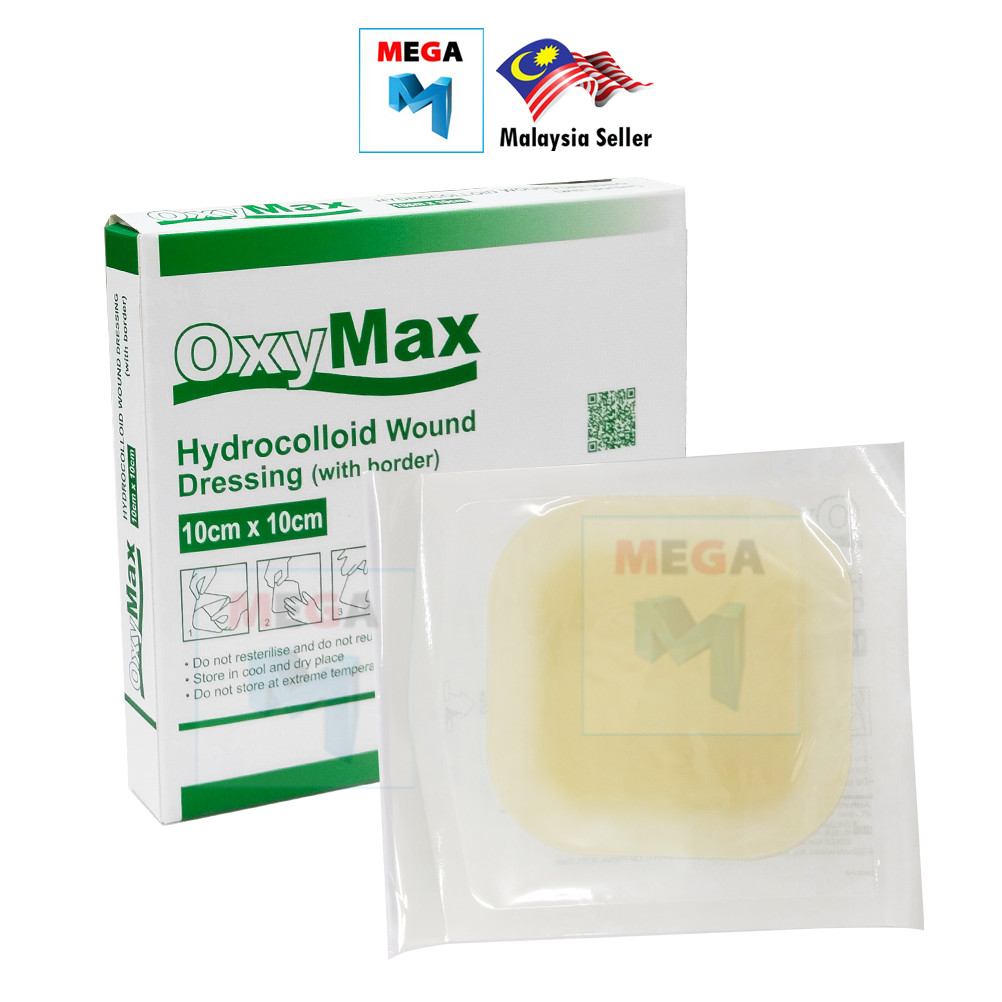 [1 BOX] Oxymax/Oxymecx Hydrocolloid Wound Dressing(With Border ...