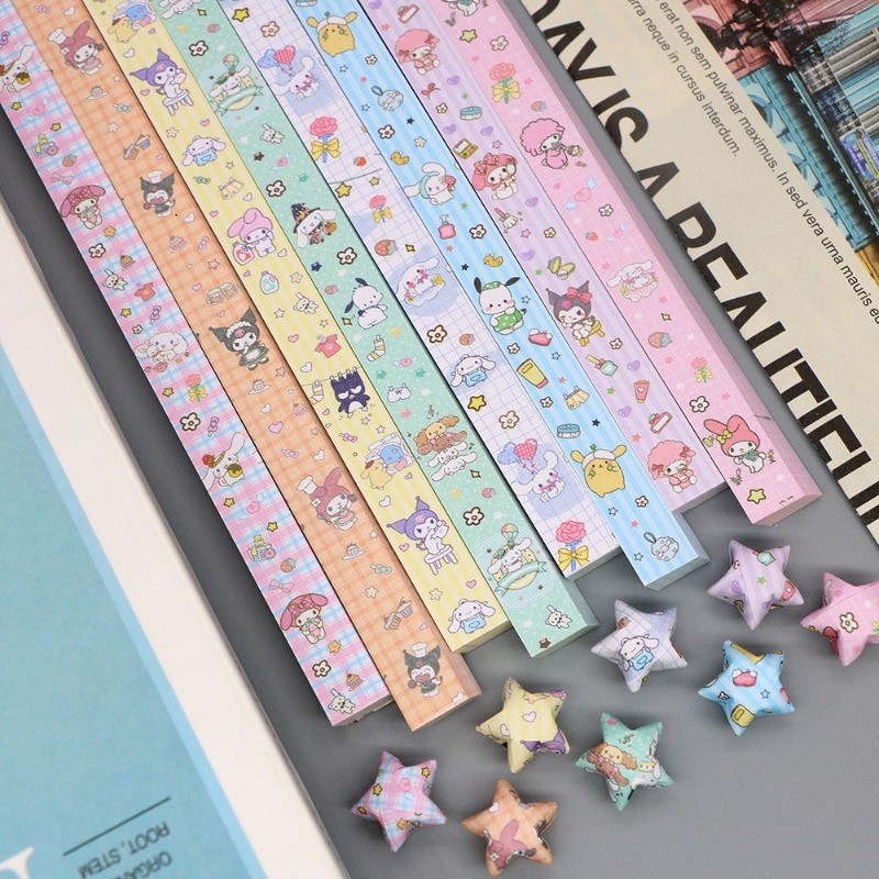 520pcs Sanrio Star Folding Cute DIY Star Folding Paper Folding Craft ...