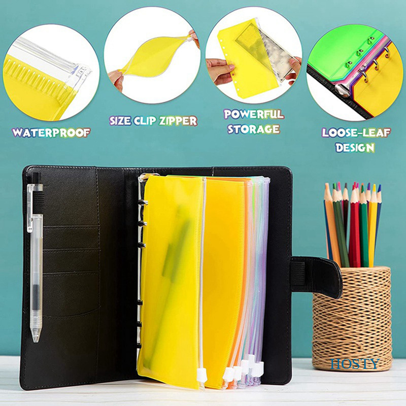HOSTY Notebook Binder Budget Planner Binder Cover With 12 Pack Binder ...