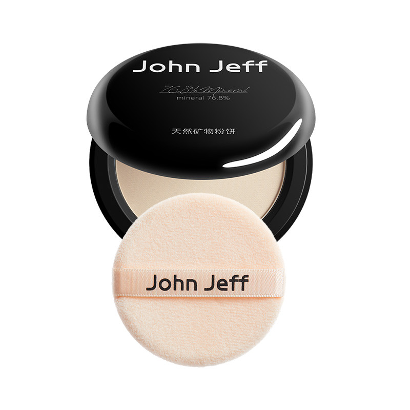 John Jeff Natural Mineral Pressed Powder Oil Control Concealer No ...