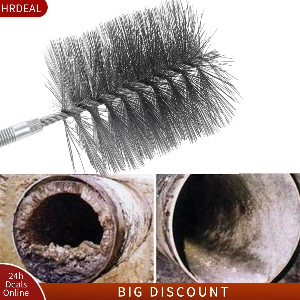 4inch Chimney Brush Cleaning Brush Round Steel Wire Fireplace Flue Pipe ...