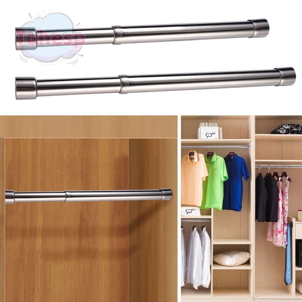 TOHESP Extendable Sticks, Adjustable Loaded Hanger Curtain Telescopic ...