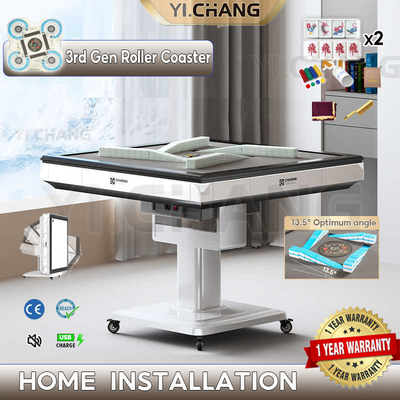 Automatic / Table YICHANG Mahjong Foldable Ultra Slim ( 3Rd Gen Roller ...