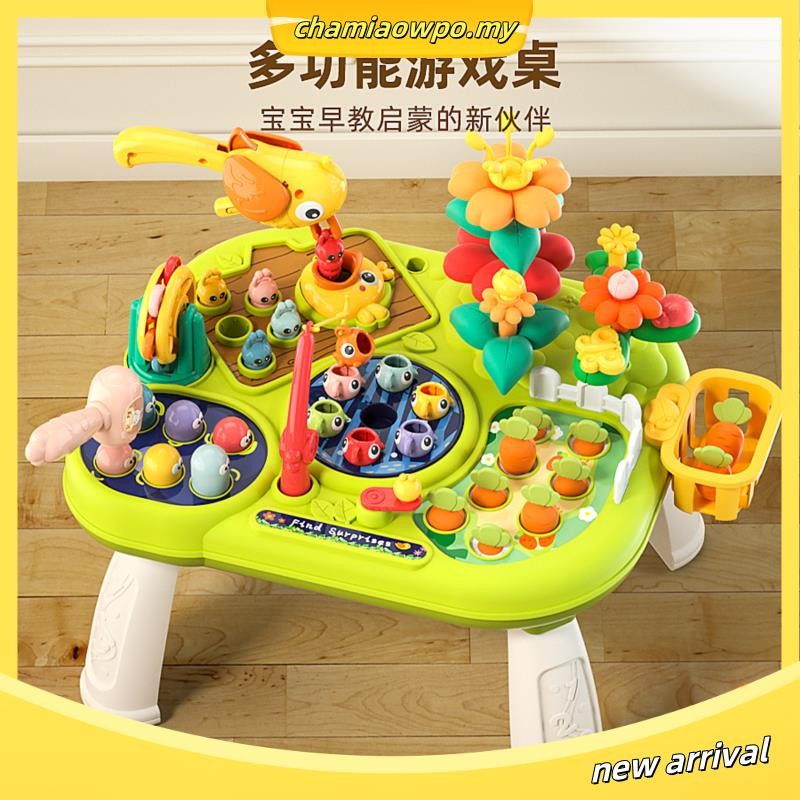 QilemengBaby Activity Table 6 in 1 Multifunction Game Table Kids ...