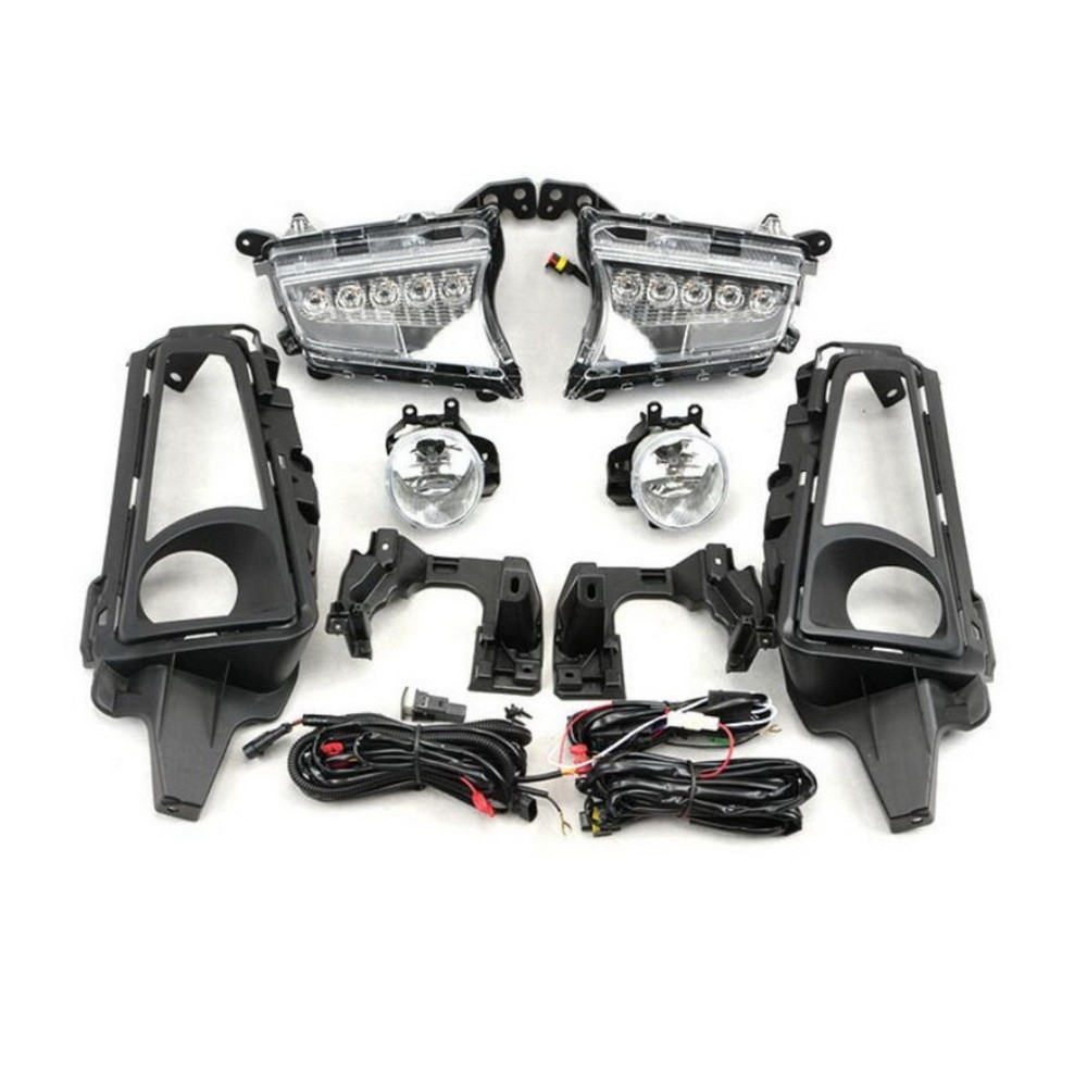 Car LED Daytime Running Lights Fog Lamp Assembly for Toyota Hiace 300 ...