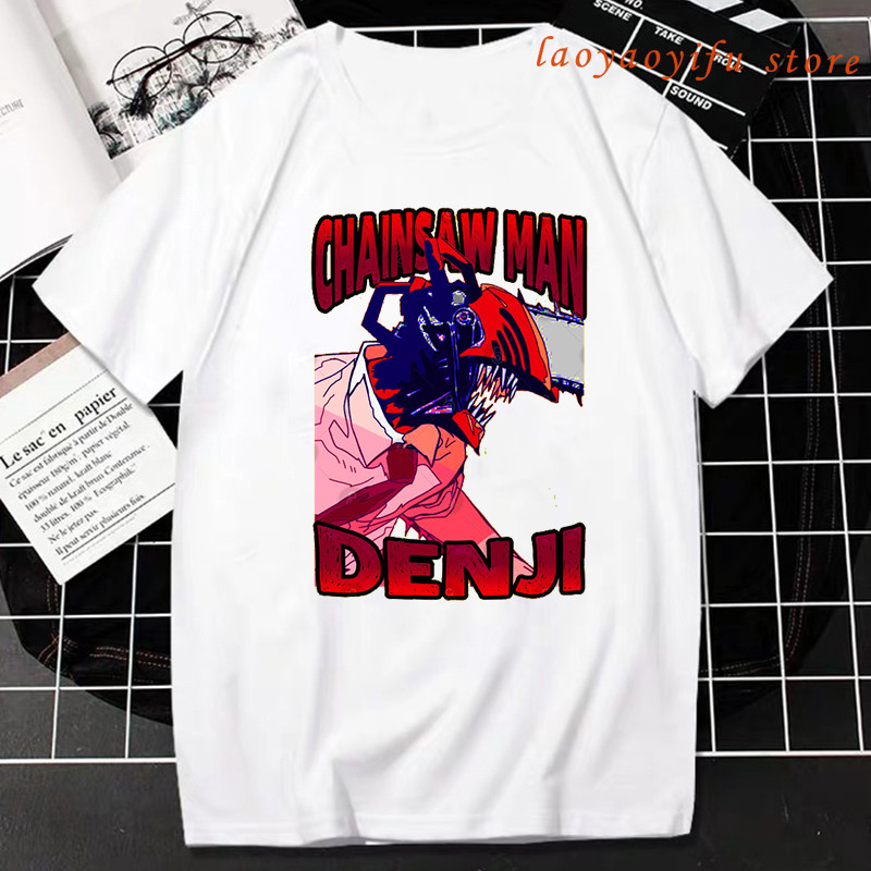 Chainsaw Man Denji Long And Power T Classic Big Size Basic Fit Body ...