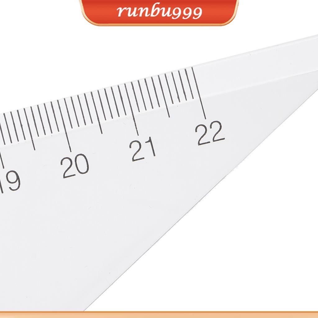 2/3/5 Professional 2 Pack 45/60 Degree Geometry Triangle Ruler Drawing ...