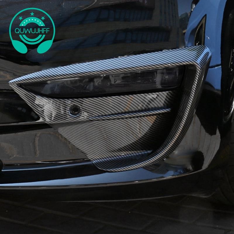 Car Front Bumper Fog Light Lower Grille Frame Spoiler Splitter Wind ...