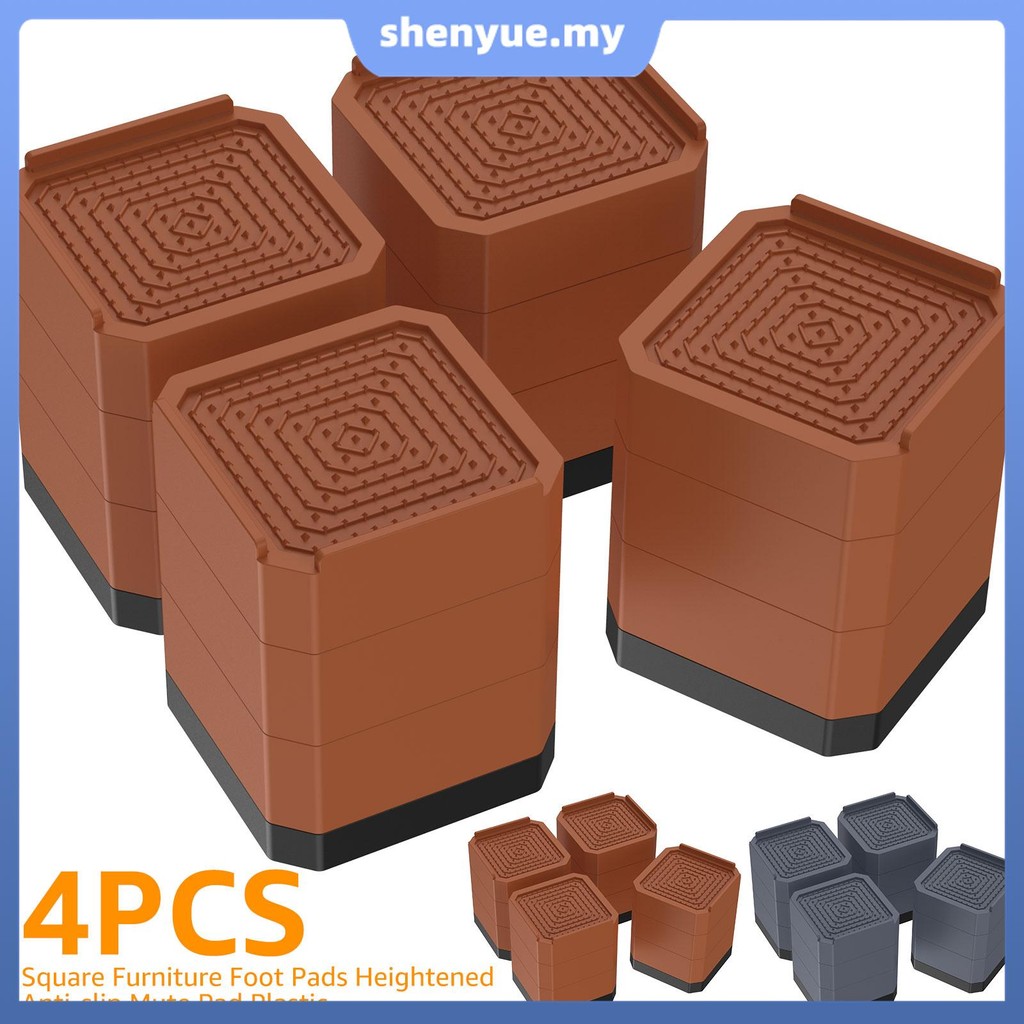 Bed Risers 3-Layer Detachable Adjustable Furniture Risers Heavy-Duty ...