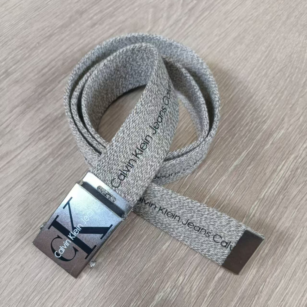 Ck Men Women High Street Street Wear Canvas Belt Belt Letter Casual ...