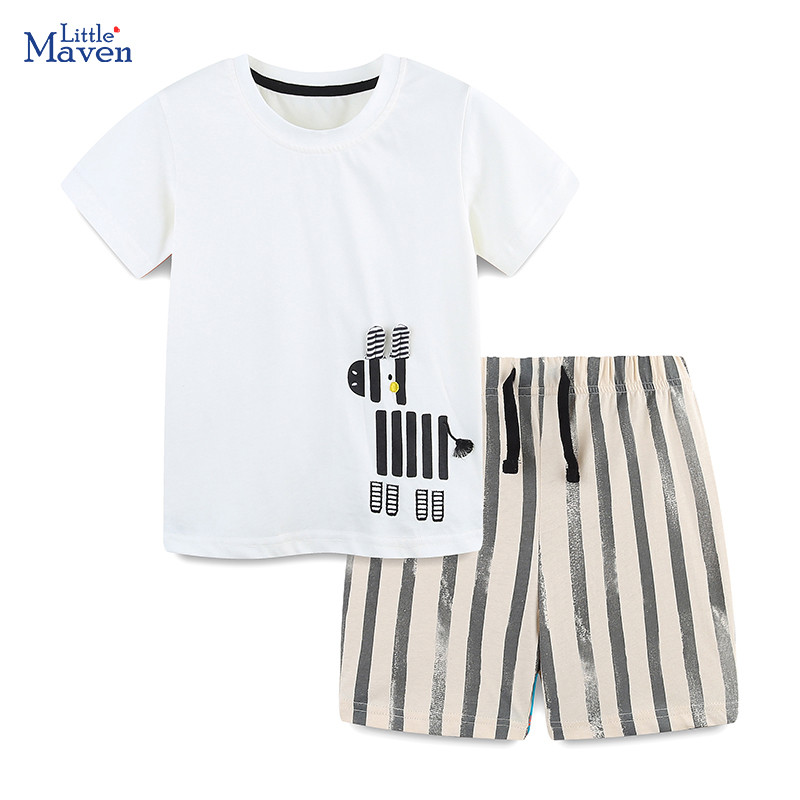 Little Maven Kids Clothes 2025 New Summer Sets for Children Baby Boys ...