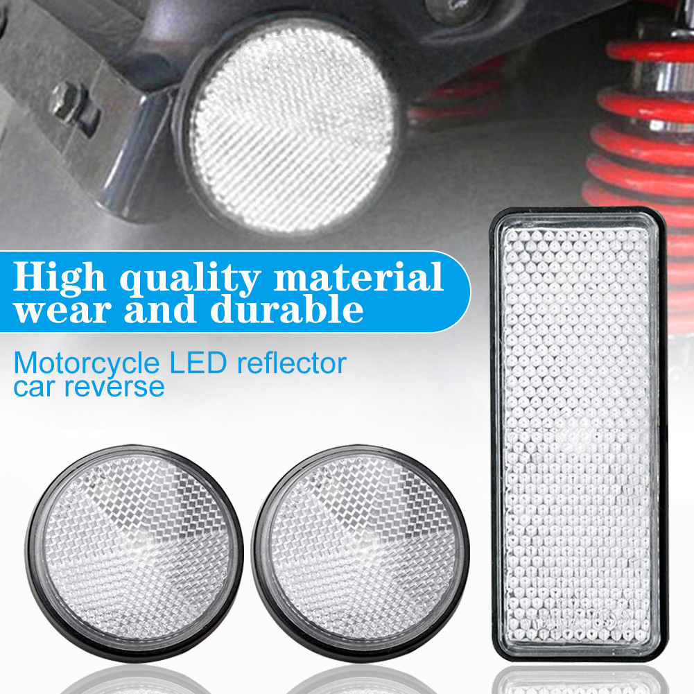 Night Front Rear Motorcycle Reflector Warning Lighting With Screw ...