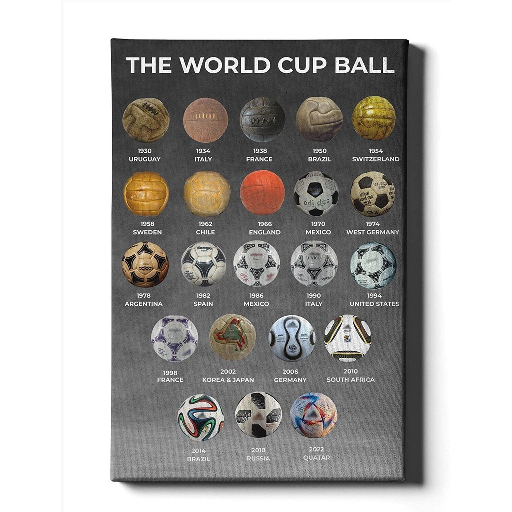 The World Cup Ball CANVAS USA Soccer F.I.F.A Qatar World Cup 2022 ...