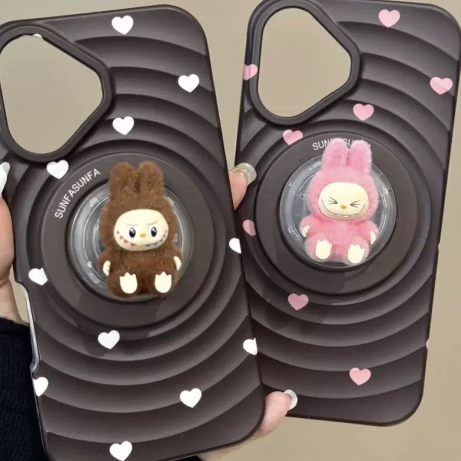 labubu case labubu手机壳 labubu casing Braket magnet kain cinta sederhana ...