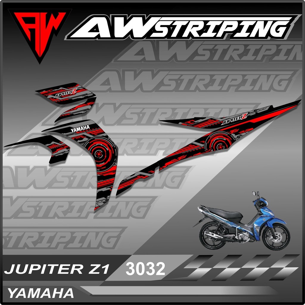Jupiter Z1 Striping Sticker Racing Variation Semifull Graphic Design ...