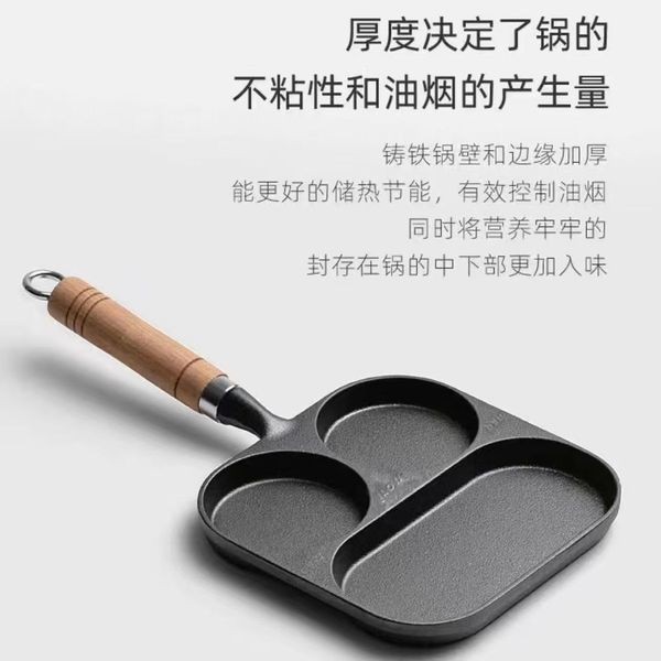 set kuali non stick kuali non stick Kuali Telur Dadar Sarapan 3-dalam-1 ...