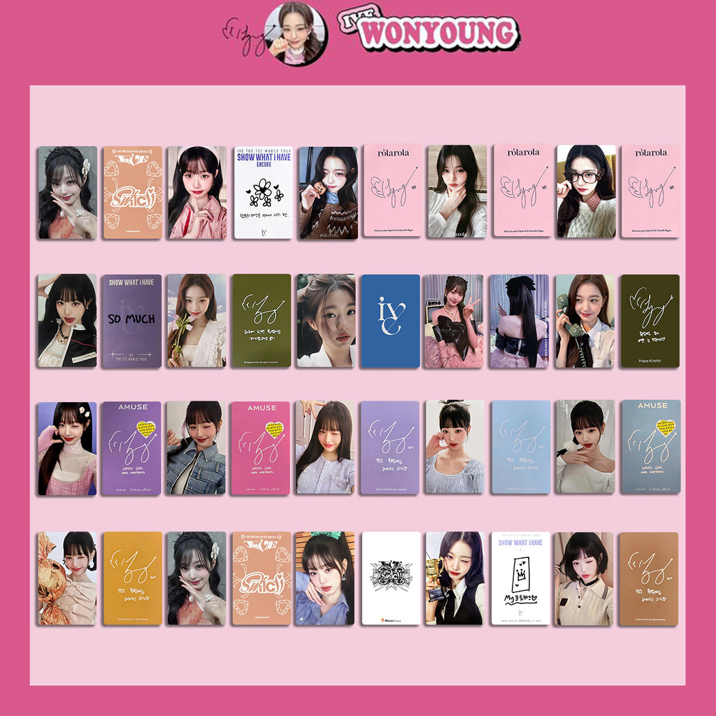 4-6pcs IVE Lomo Cards The Prom Queens FANCLUB World Tour in Cinema Show ...