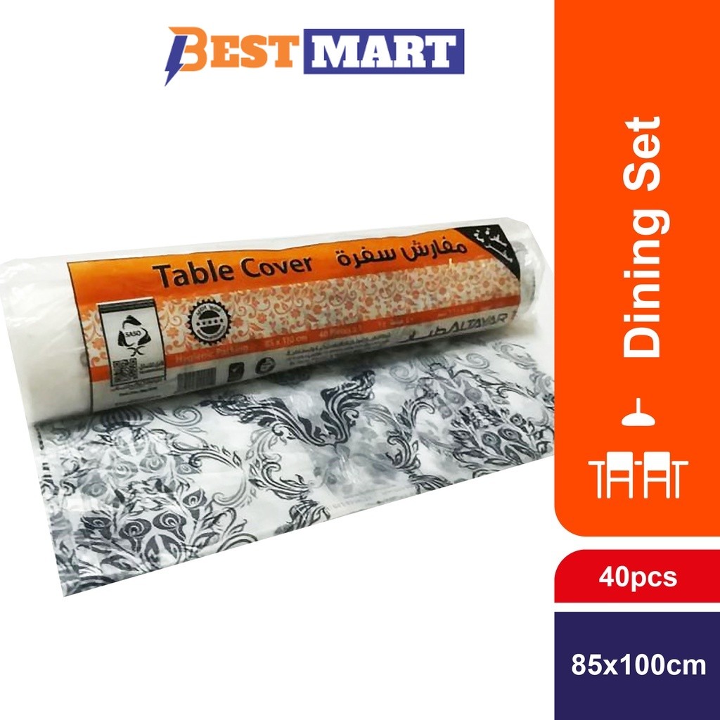 Al Tayar Disposable Table Cover ( Sofra ) 85x100cm 40pcs مفارش سفرة ...