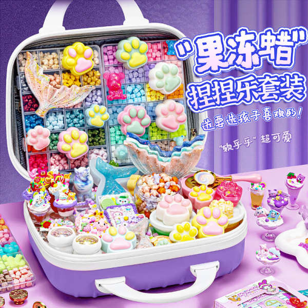 taba squishy squishy Set menguli buatan sendiri jeli lilin kanak-kanak ...