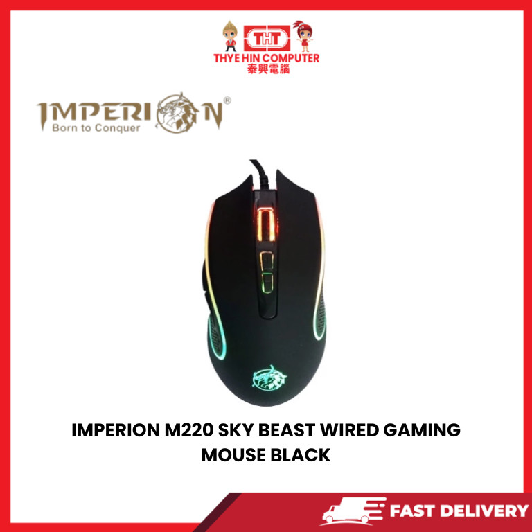 IMPERION M330 ATOMIC WIRED GAMING MOUSE BLACK | Shopee Malaysia