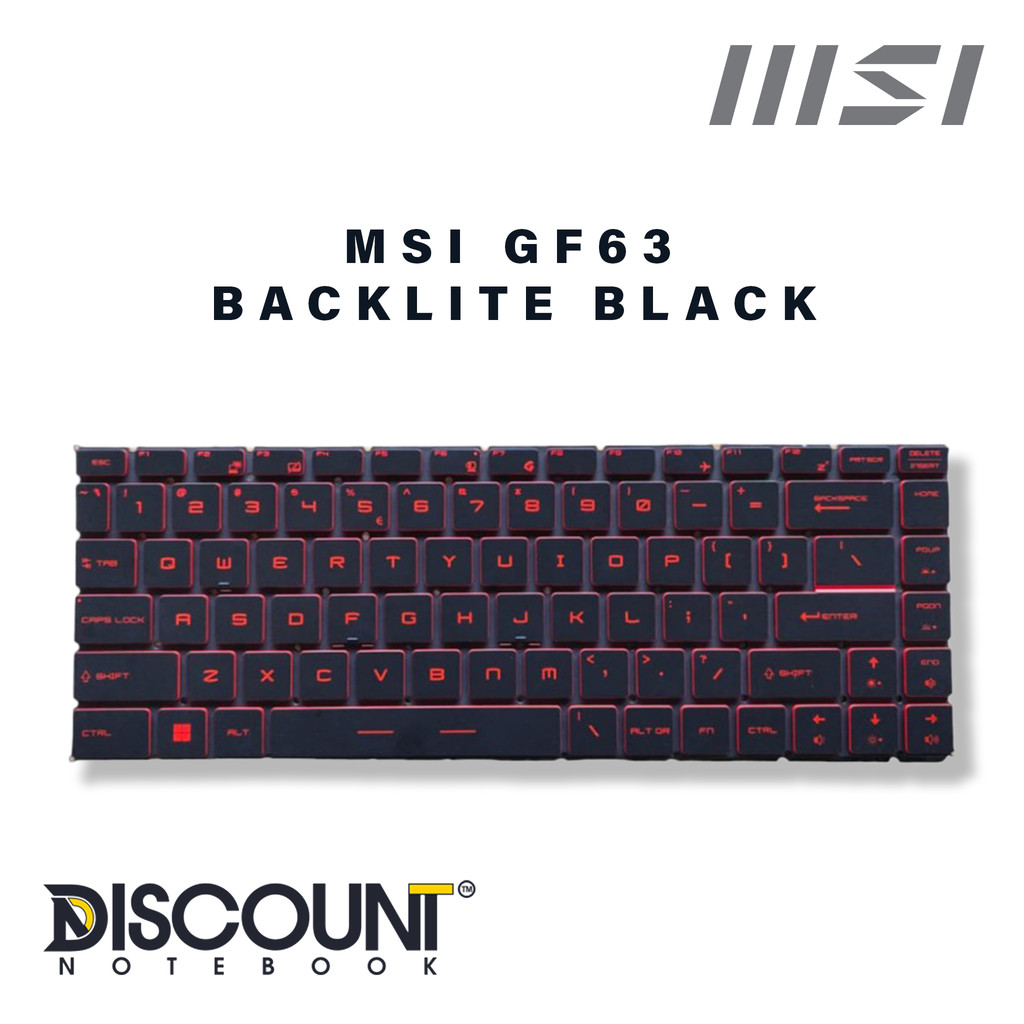 MSI GF63 BACKLITE BLACK KEYBOARD | Shopee Malaysia