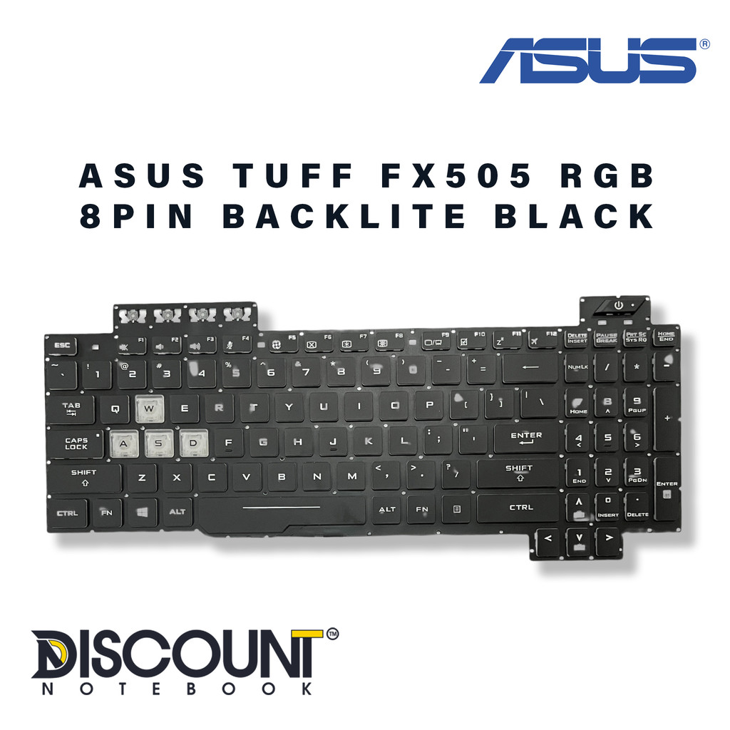 ASUS TUFF FX505 RGB 8PIN BACKLITE BLACK KEYBOARD | Shopee Malaysia