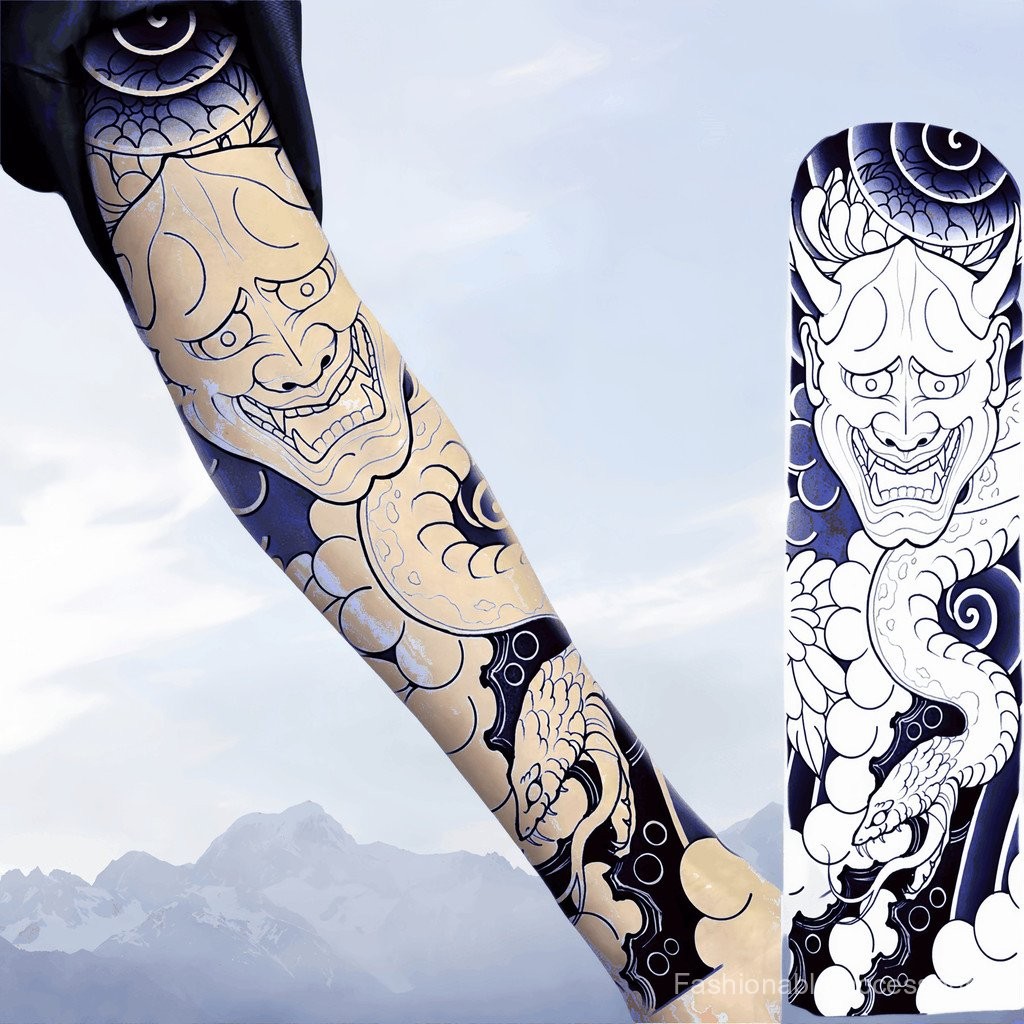 Waterproof Removable Dark Style Wear Totem Three-Dimensional 3D Tattoo ...