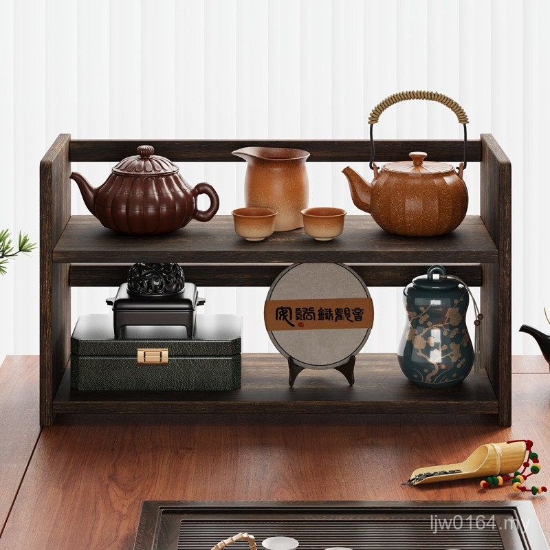 Tea Set Desktop Bogu Rack Display Rack Purple Clay Pot Placement Rack ...