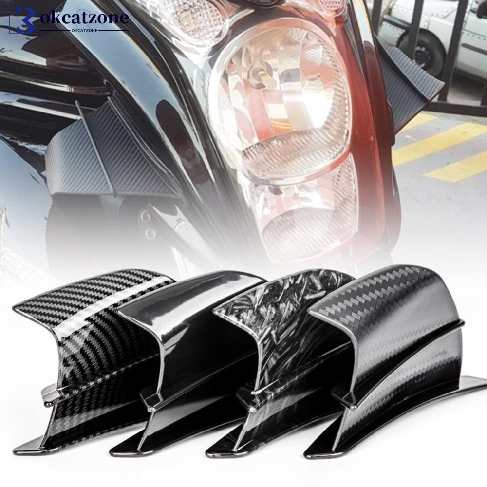 OKCATZONE 2Pcs Motorcycle Winglet Aerodynamic Wing Kit Spoiler ...