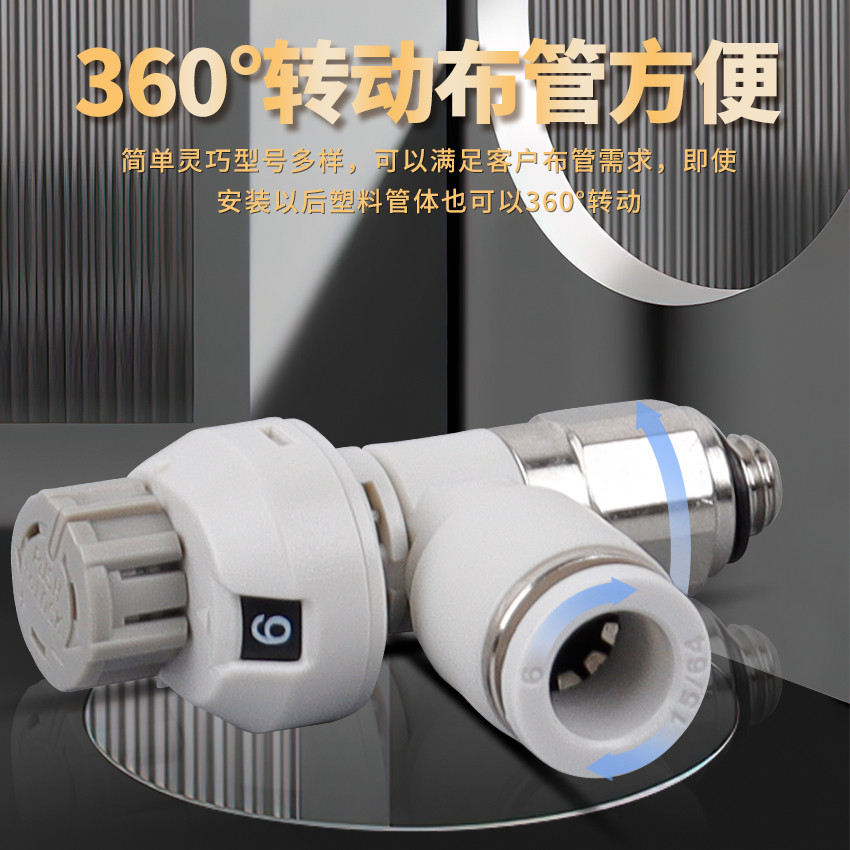 Hot Sale AS Speed Regulating Valve with Scale L Type/Pipe Type Scale ...