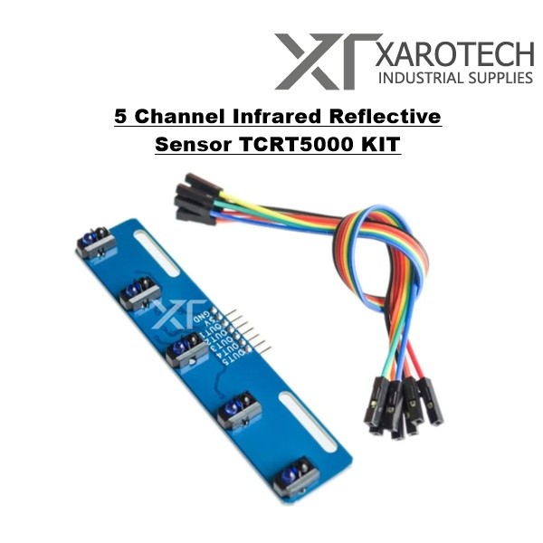 5-Channel Infrared Reflective Sensor TCRT5000 TCRT 5000 KIT 5 Way IR Photoelectric Line Follower ...