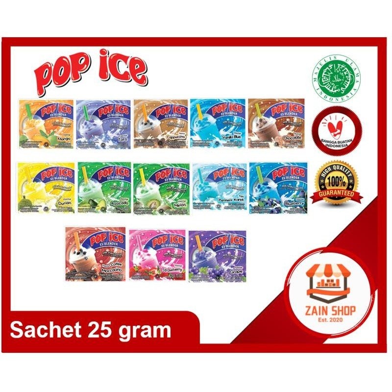 Pop Ice Sachet 25 Gram Minuman Pop Ice | Shopee Malaysia