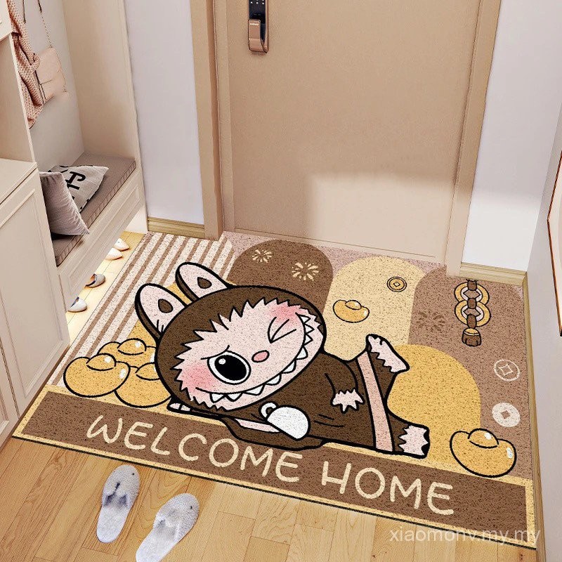 Labubu Silk Circle Entrance Door Floor Mat labubu Influencer Street ...